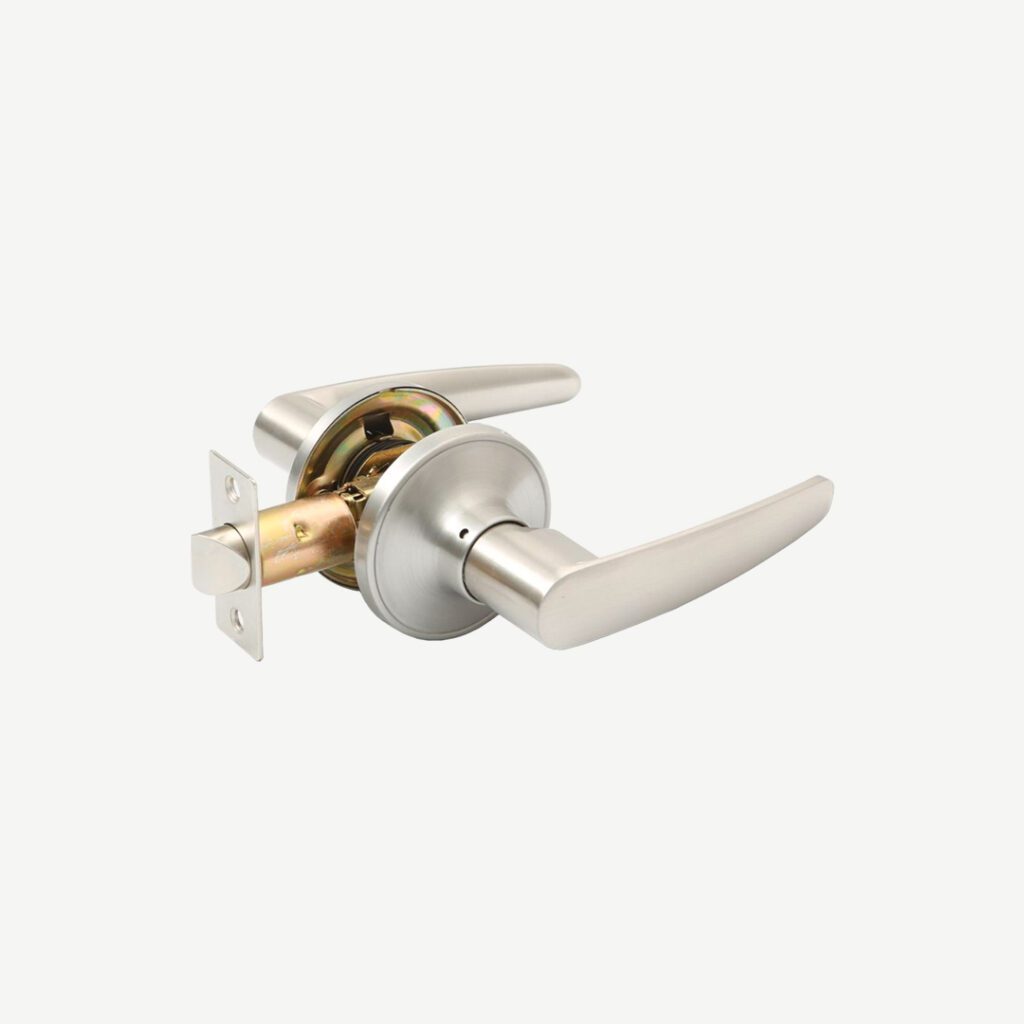 IKONIC BRUSHED NICKEL PASSAGE LEVER SET [4061932] - R.C. Manubhai & Co ...