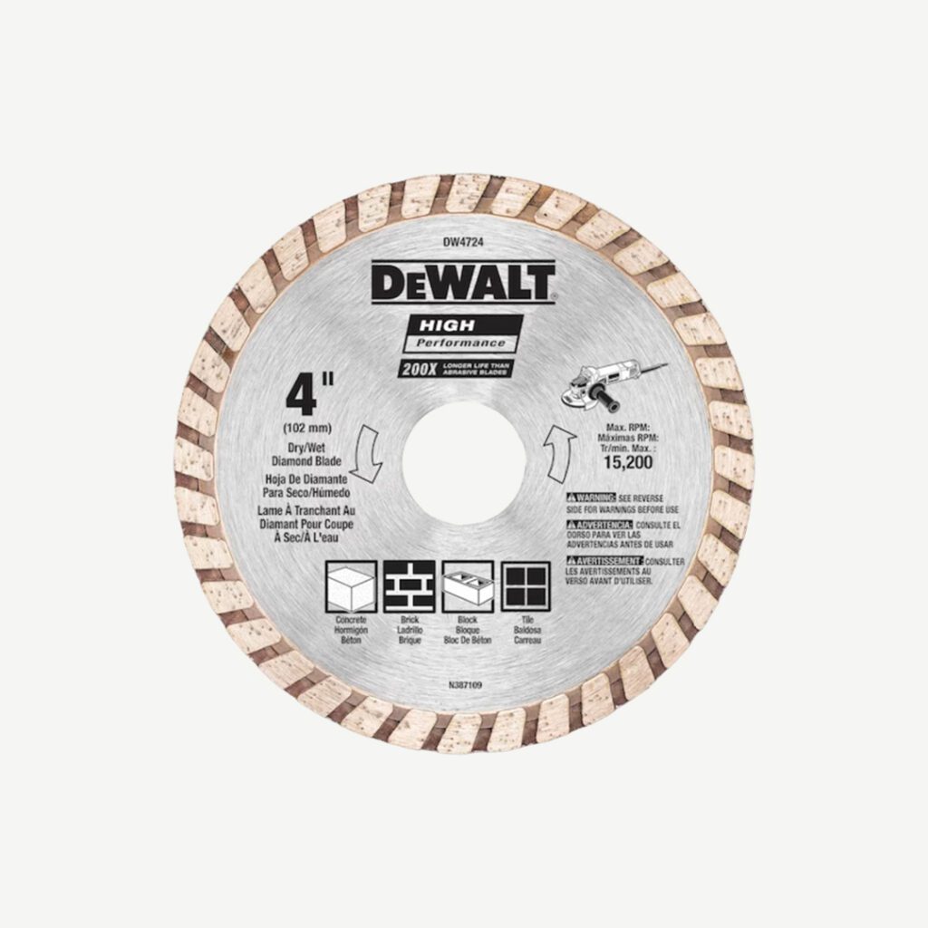 Dewalt Diamond Wheel Turbo High Performance 100Mmx22.23 Masonry - R.C ...