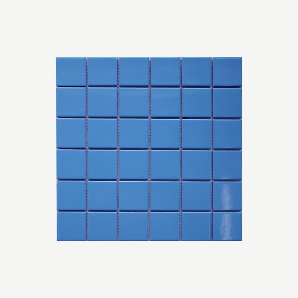 TILE GLOSSY MOSSAIC PLAIN 125 SILK 2 [50mm x 50mm] 300mm x 300mm P125S2 ...